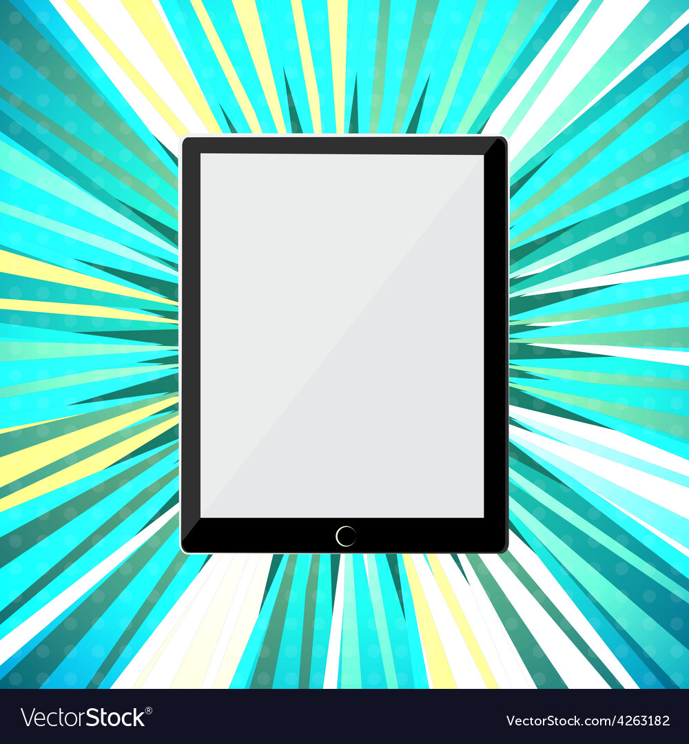 Abstract tablet pc Royalty Free Vector Image - VectorStock