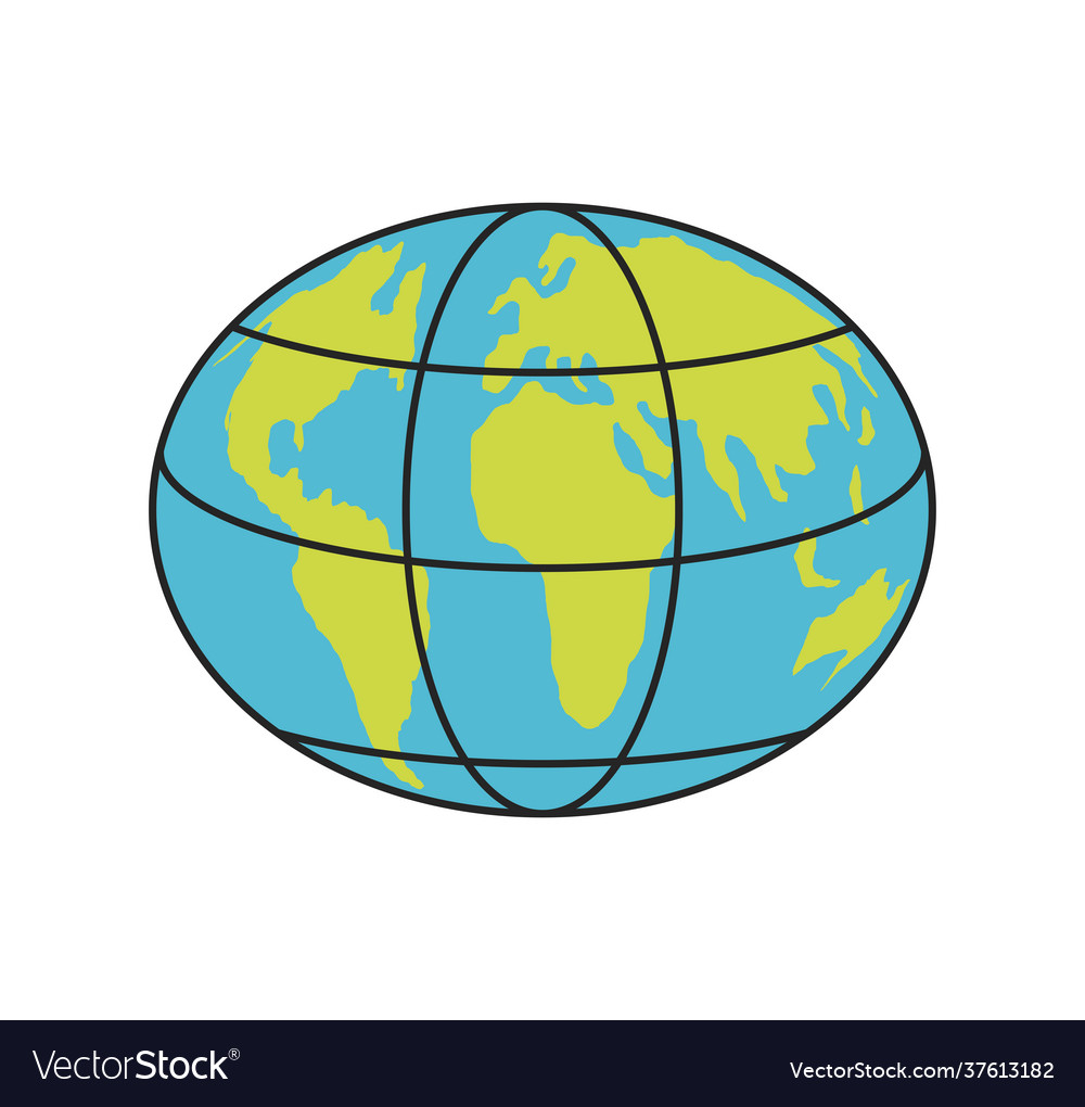 Globe world map Royalty Free Vector Image - VectorStock
