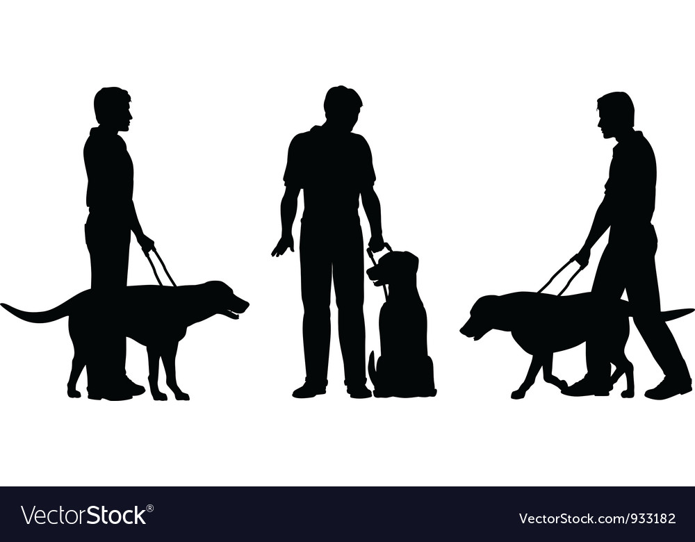 Guide dog Royalty Free Vector Image - VectorStock