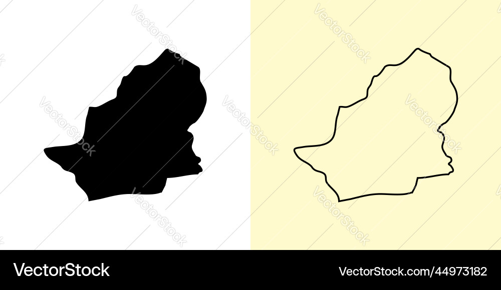 Kars map turkey asia filled and outline map Vector Image