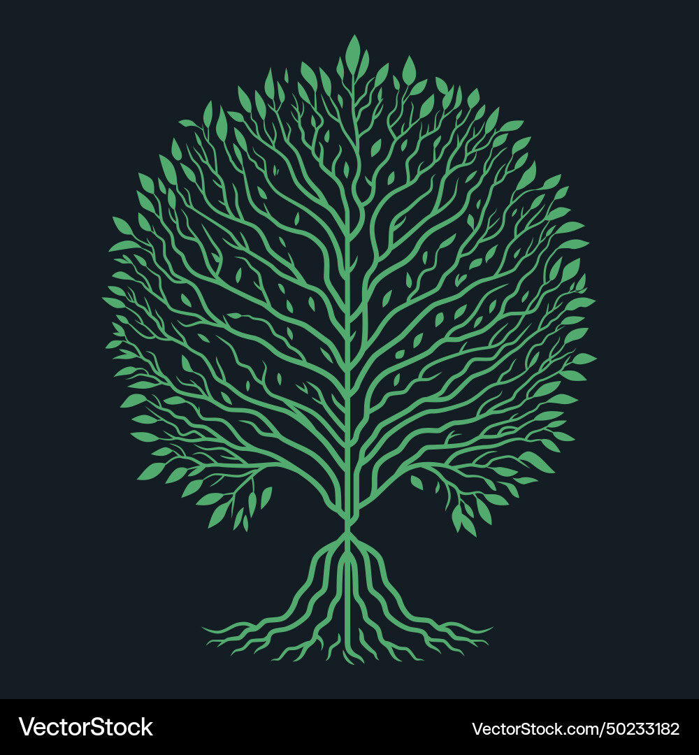 Tree of life is a symbol Royalty Free Vector Image