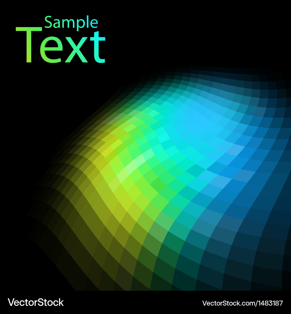 Abstract colorful mosaic background with black Vector Image