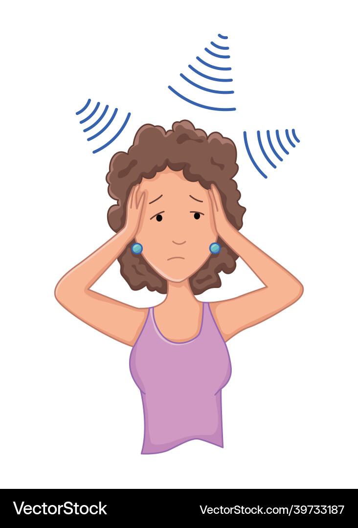 Women with stress symptom - depression emotional Vector Image