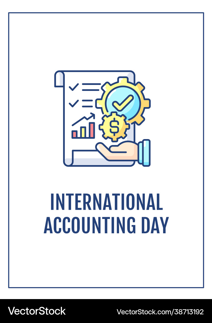 Accountants importance appreciation greeting card Vector Image