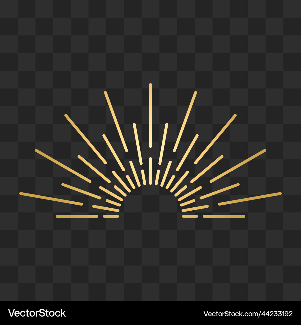 Circle sunburst radial sun shine stamp Royalty Free Vector