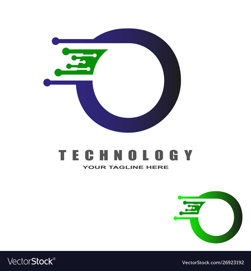 Future technology logos Royalty Free Vector Image