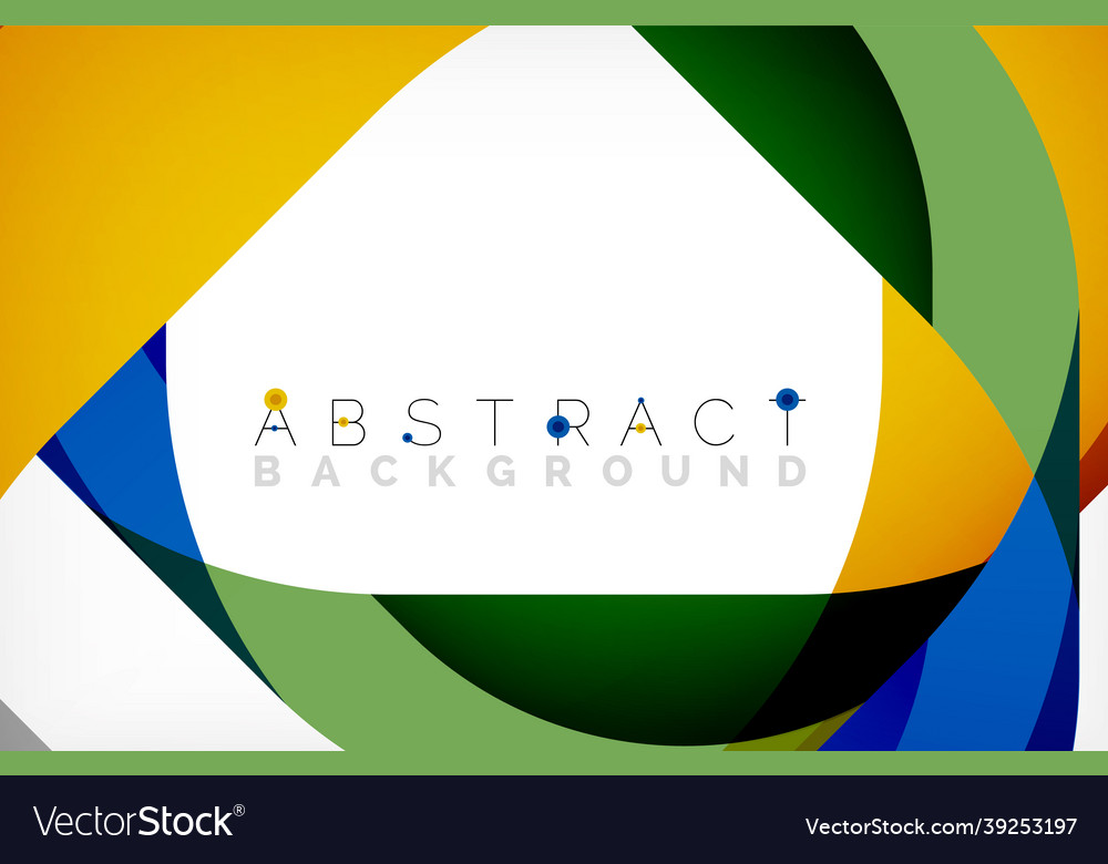 Abstract square shape with overlapping waves Vector Image