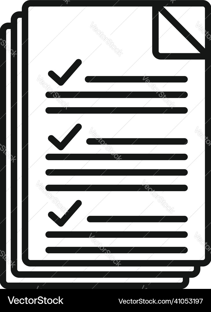 Legal comparison icon outline scale Royalty Free Vector