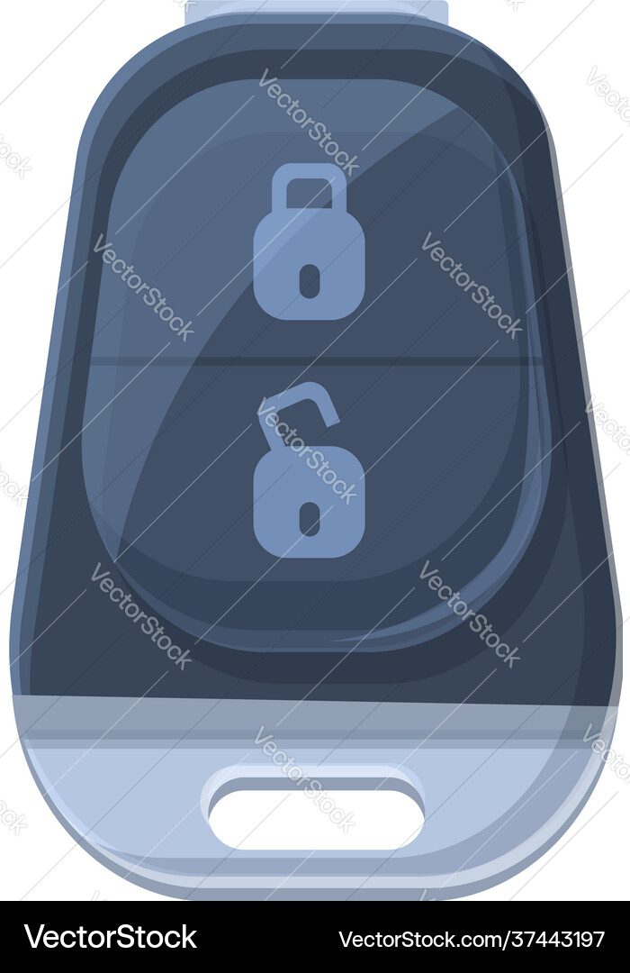 Plastic smart car key icon cartoon style Vector Image