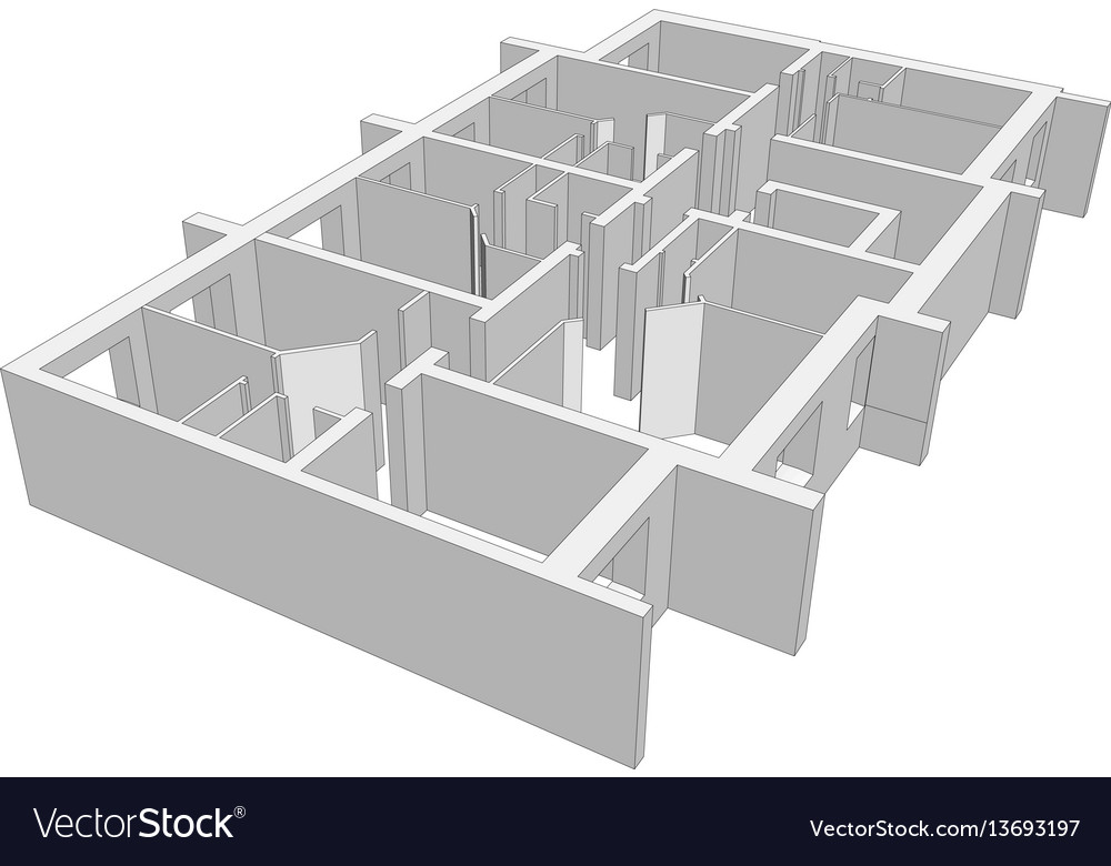 Room plan Royalty Free Vector Image - VectorStock