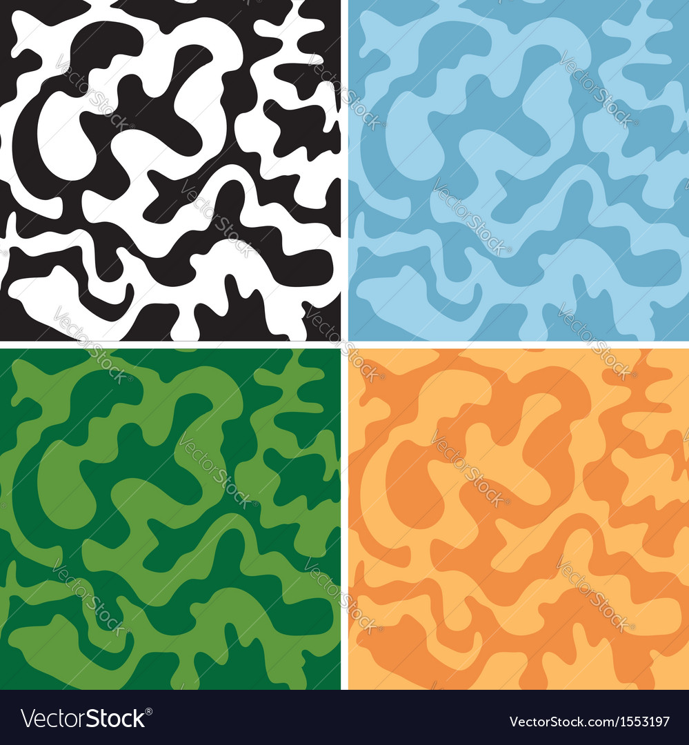 Set of abstract seamless patterns Royalty Free Vector Image