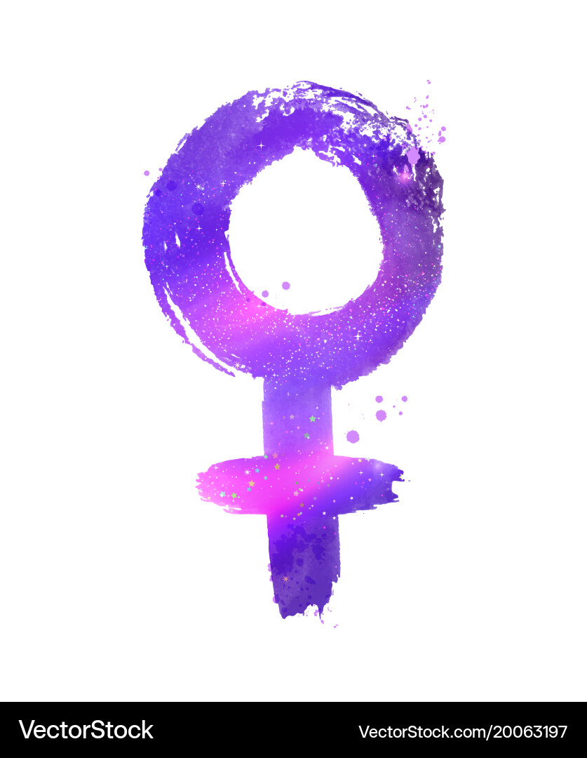 Woman symbol Royalty Free Vector Image - VectorStock