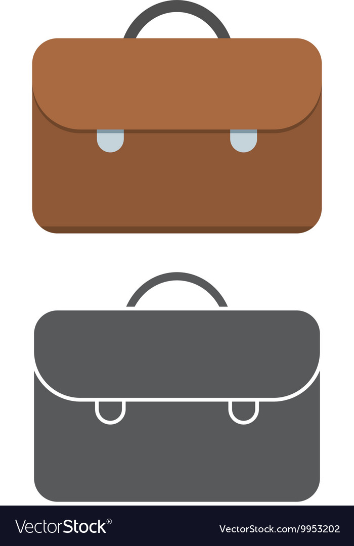 Brown case icon Royalty Free Vector Image - VectorStock