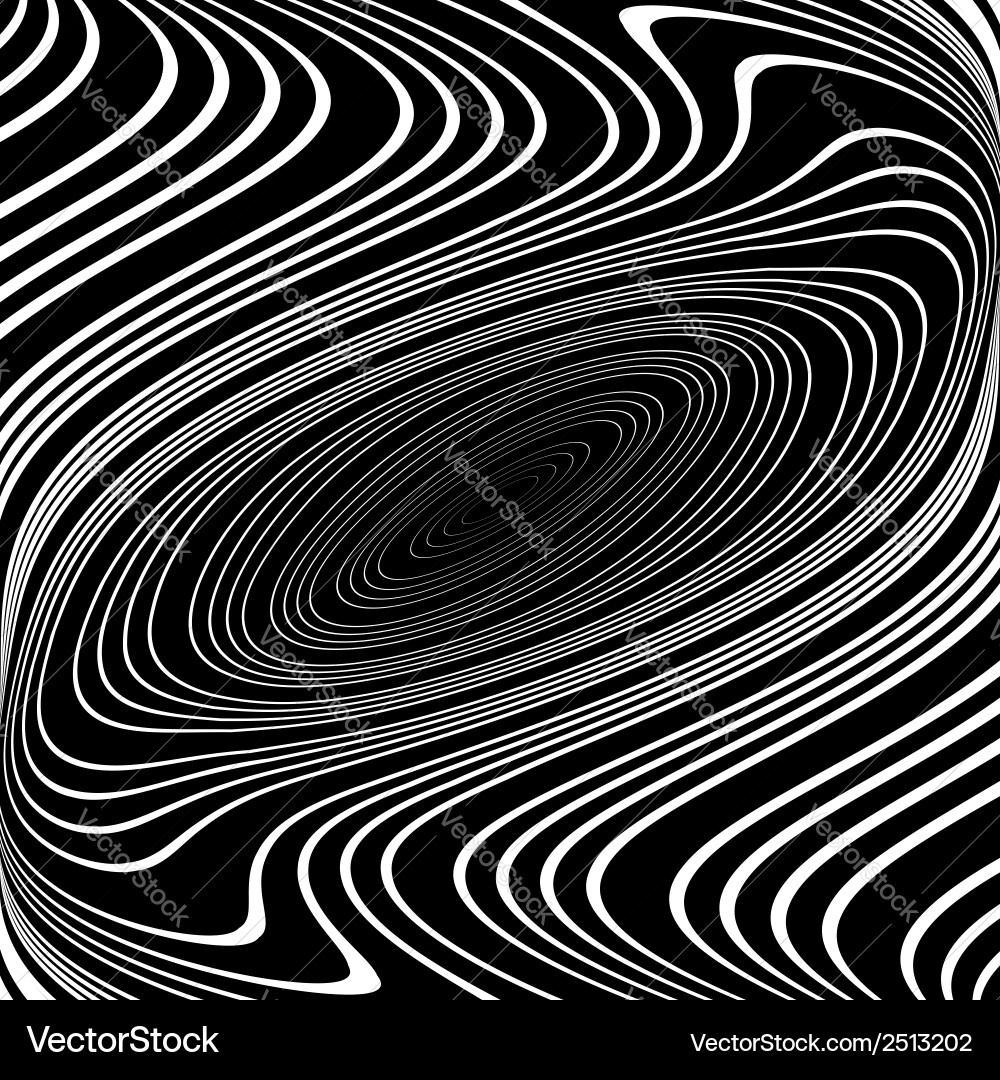 Design monochrome whirl ellipse background Vector Image