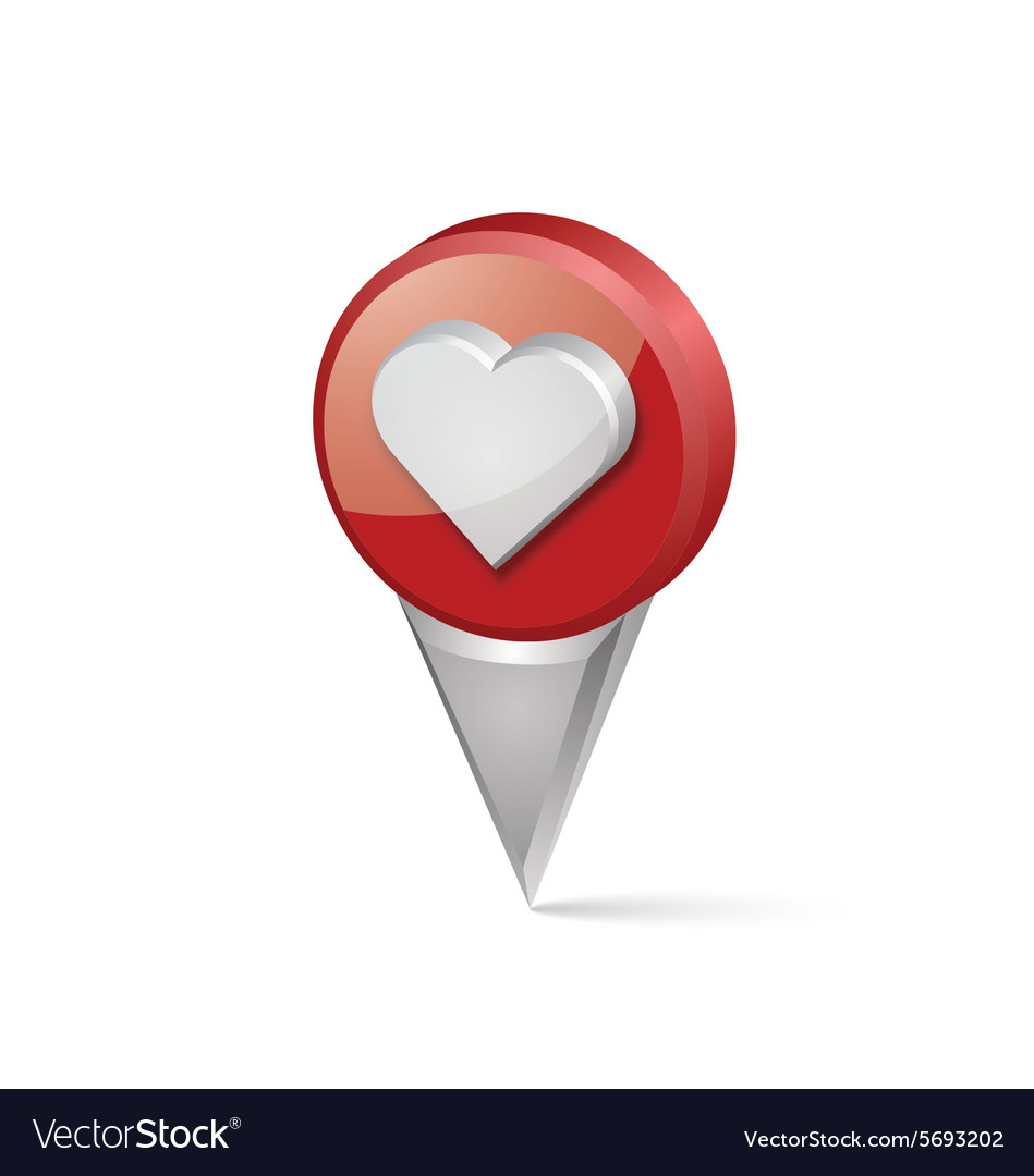 Heart pointer Royalty Free Vector Image - VectorStock