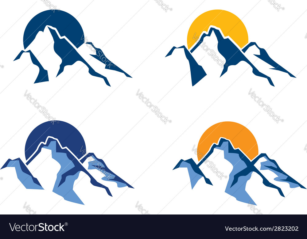 Mountains Royalty Free Vector Image - VectorStock