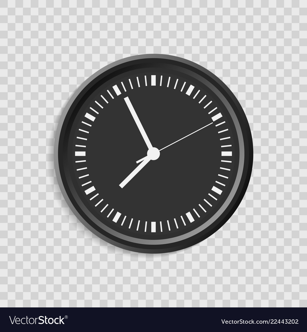 Realistic clock set Royalty Free Vector Image - VectorStock
