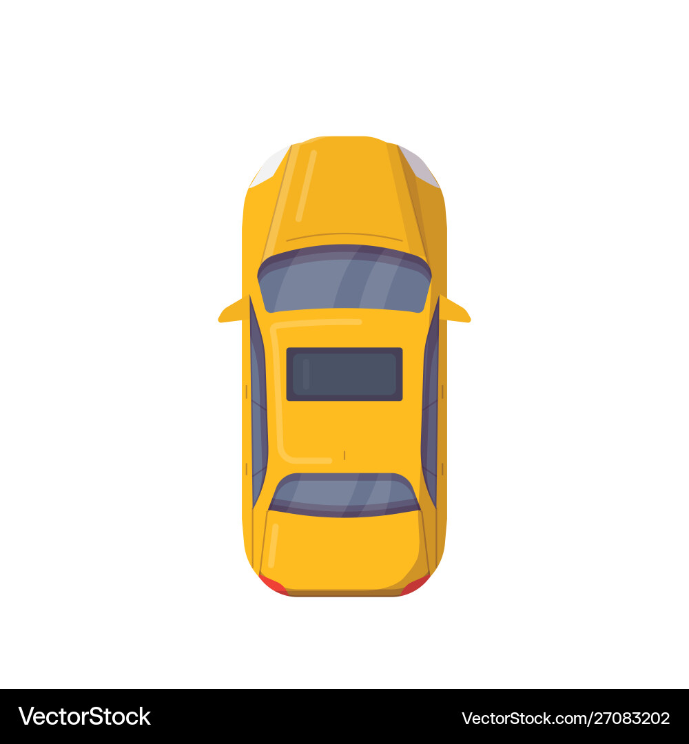 Top view modern car Royalty Free Vector Image - VectorStock