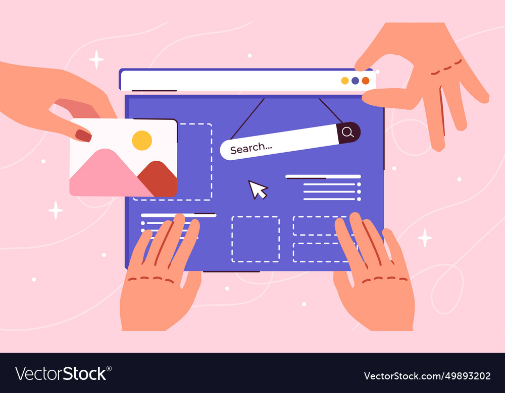 Work on site concept Royalty Free Vector Image