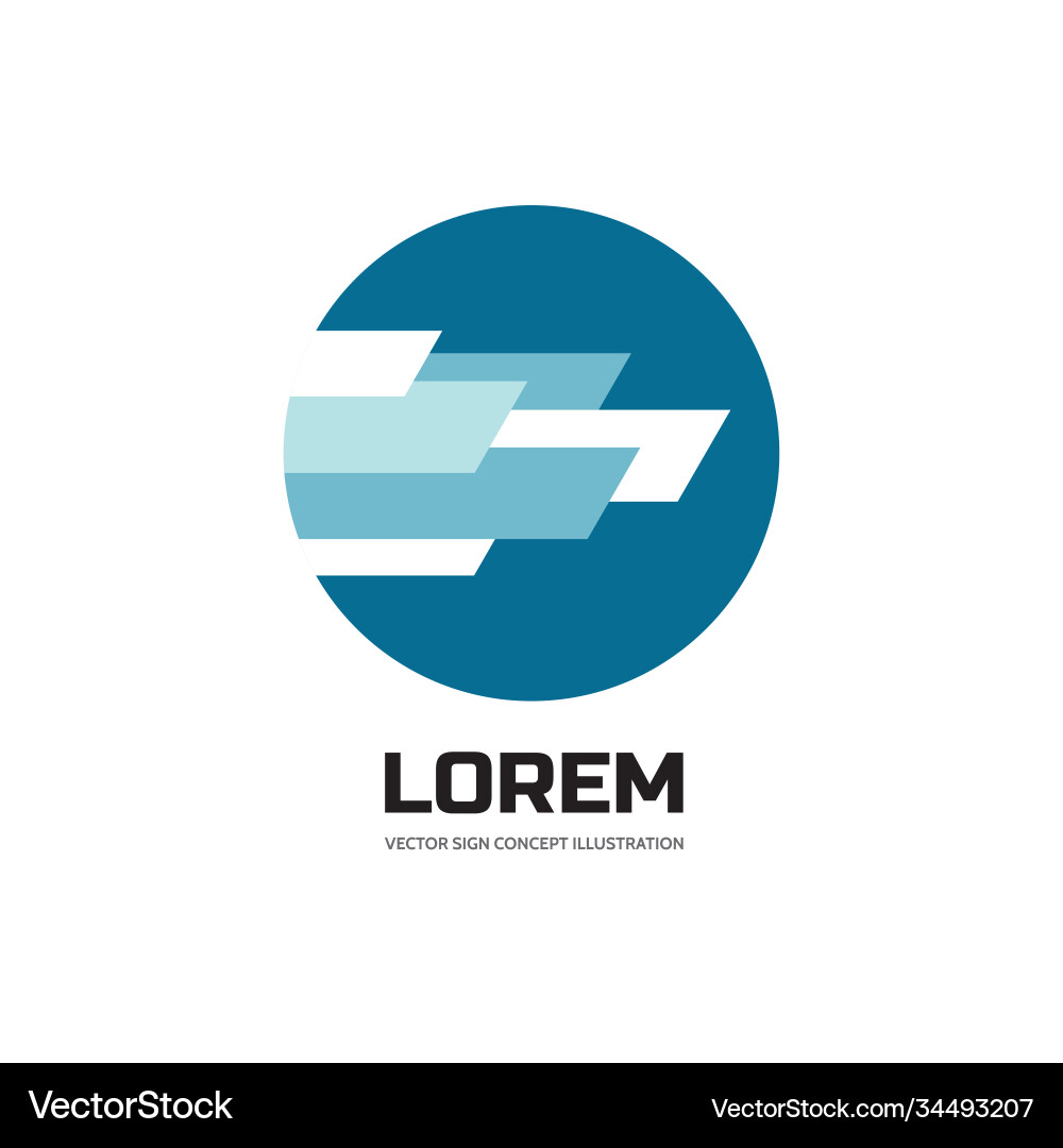 Abstract business logo - creative concept Vector Image