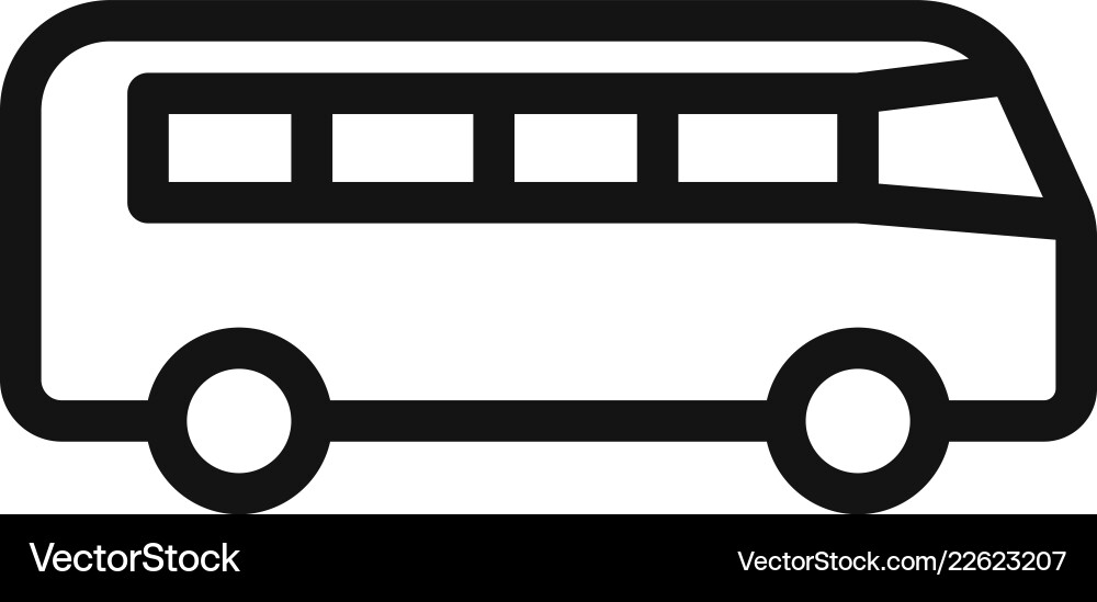 Bus icon auto bustransport symbol Royalty Free Vector Image