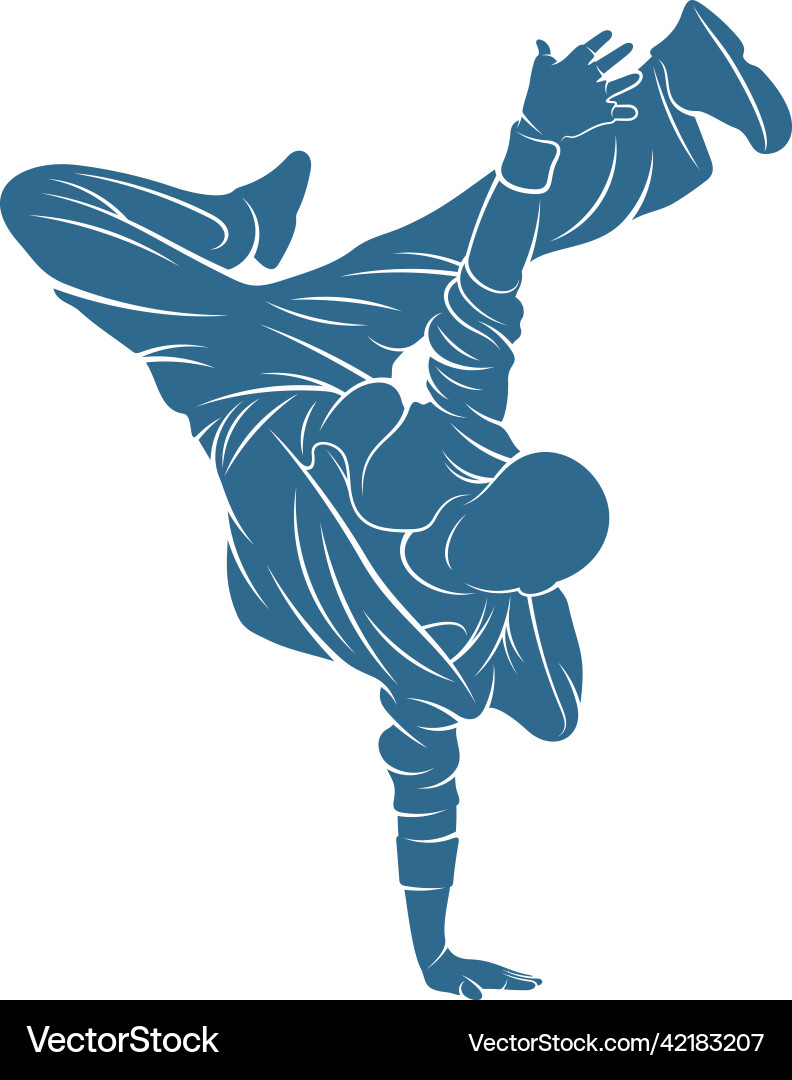 Dancer hip hop design template street Royalty Free Vector