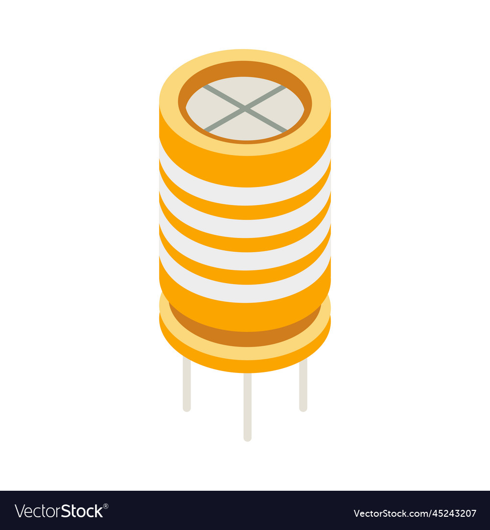 Electrolytic capacitor semiconductor composition Vector Image