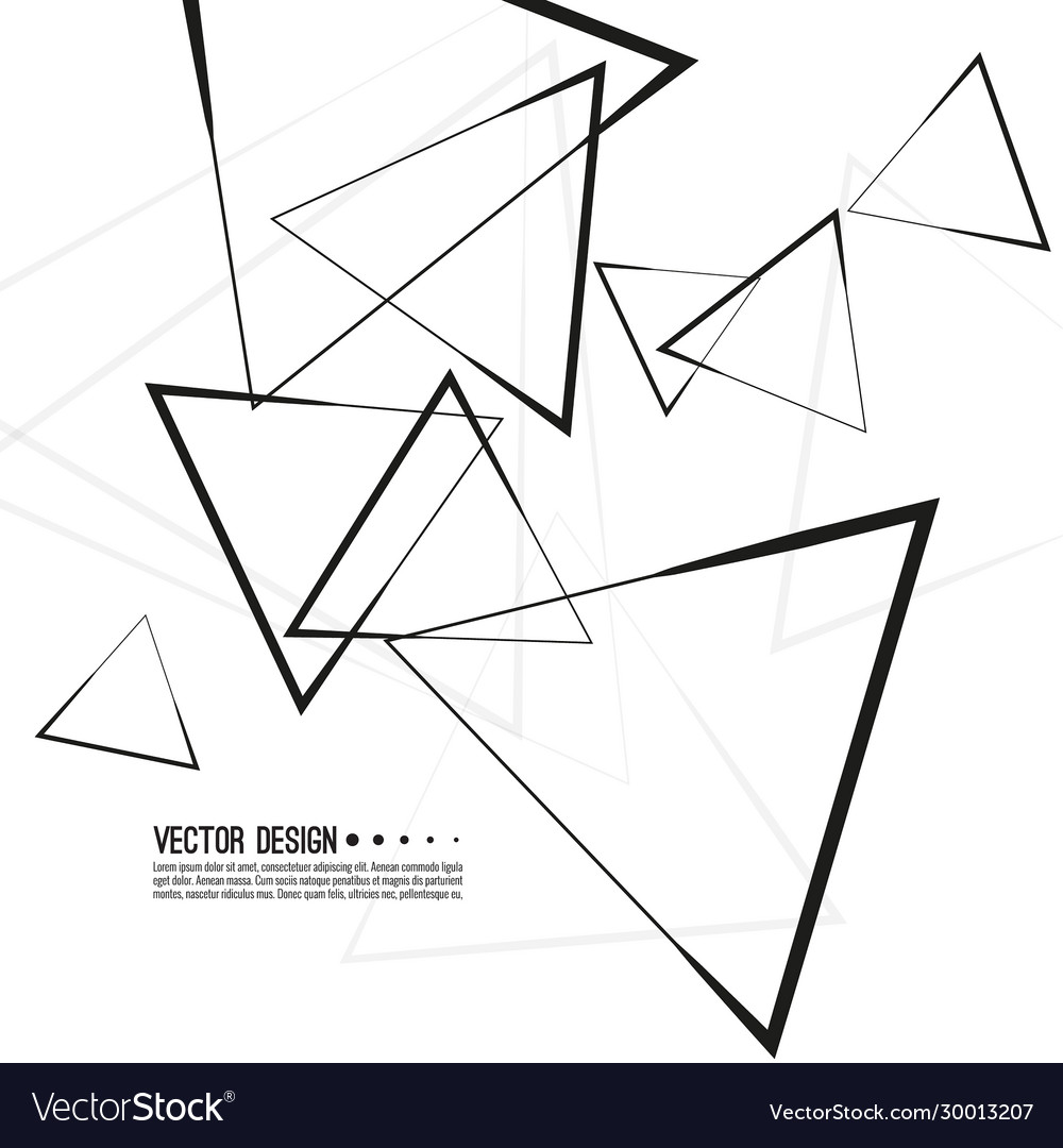 Intersecting triangles pattern Royalty Free Vector Image