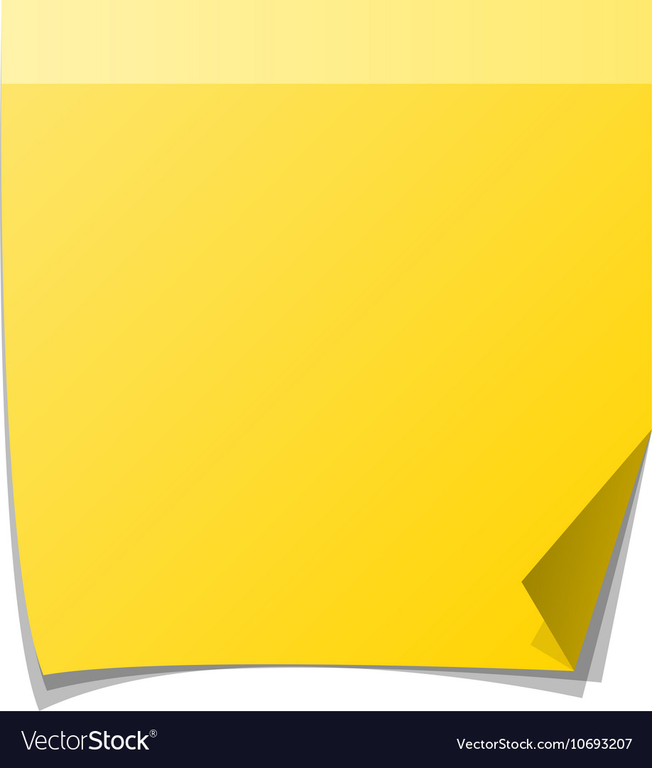 Sticker note paper Royalty Free Vector Image - VectorStock