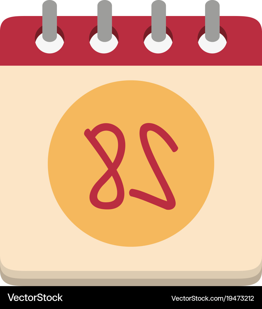 Calendar event symbol Royalty Free Vector Image