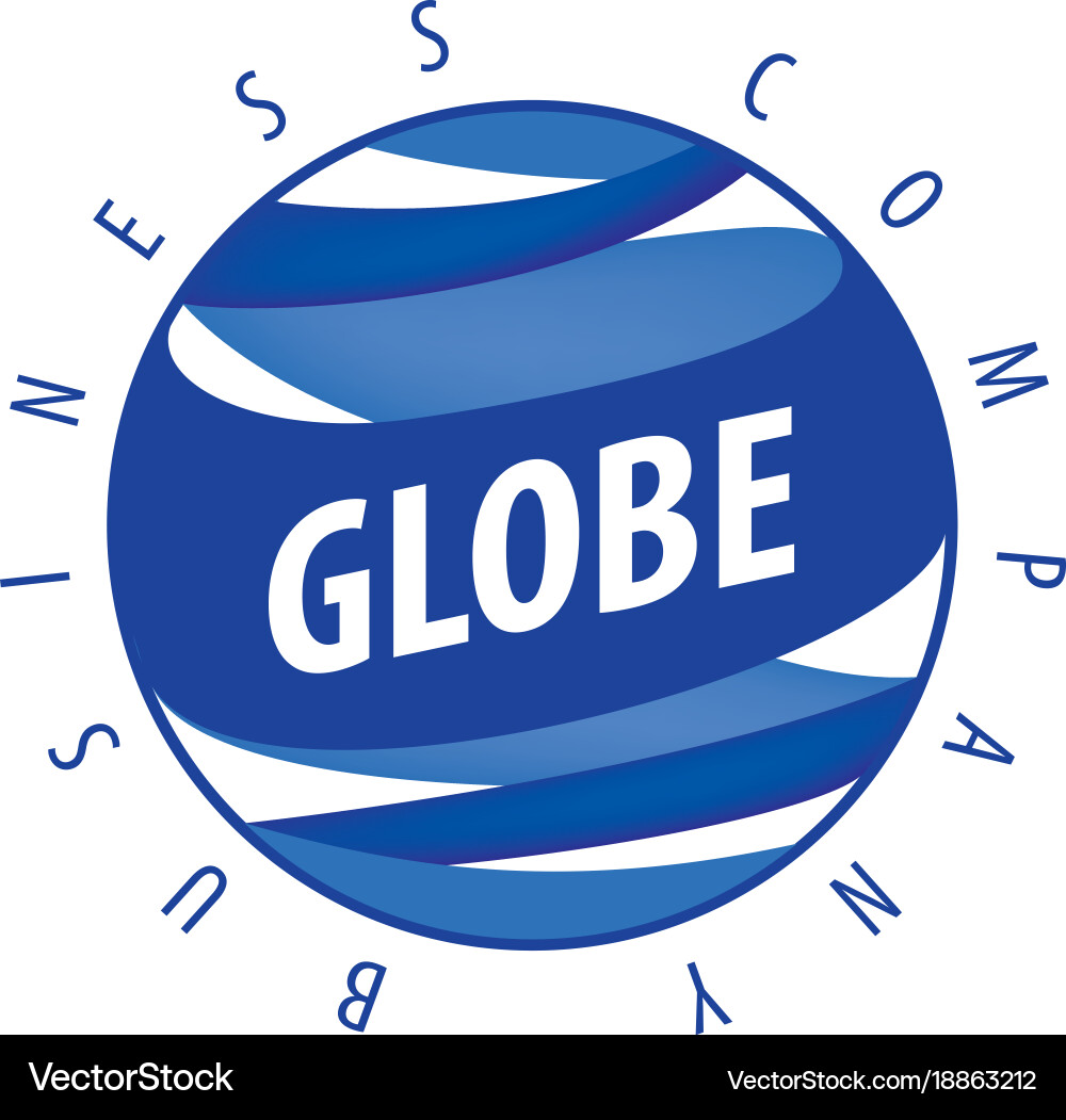 Earth logo template globe sign Royalty Free Vector Image