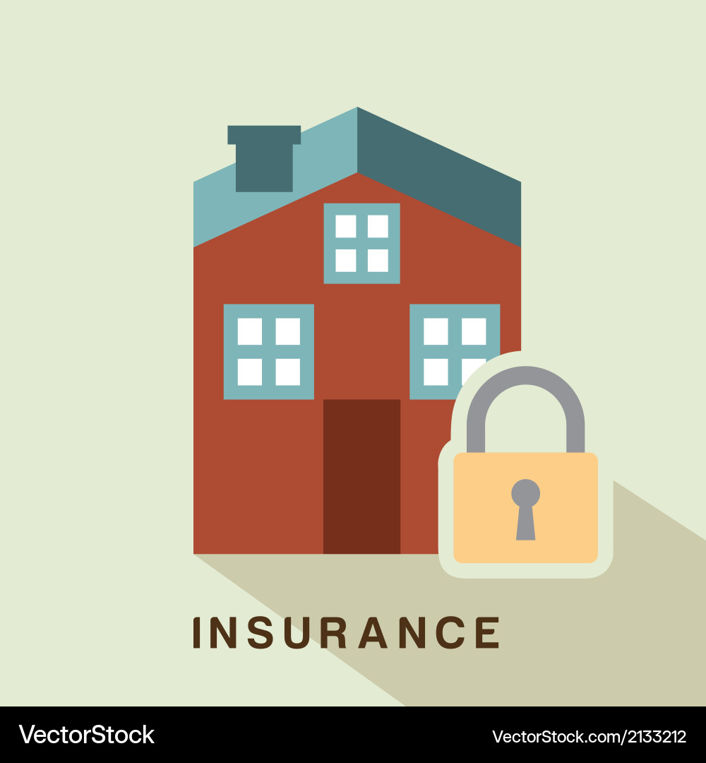 Insurance design over beige background Royalty Free Vector