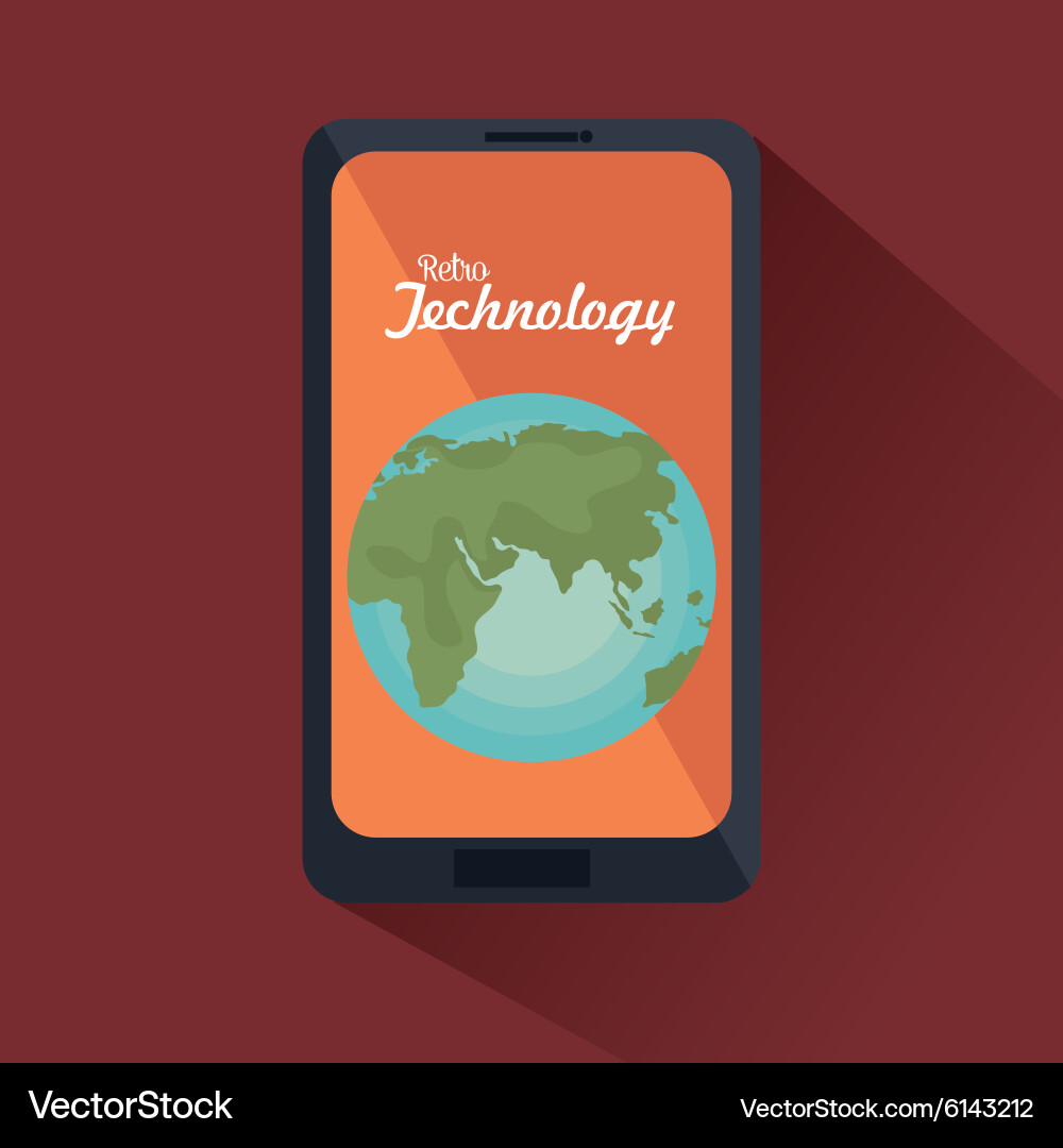Retro and vintage technology graphic Royalty Free Vector