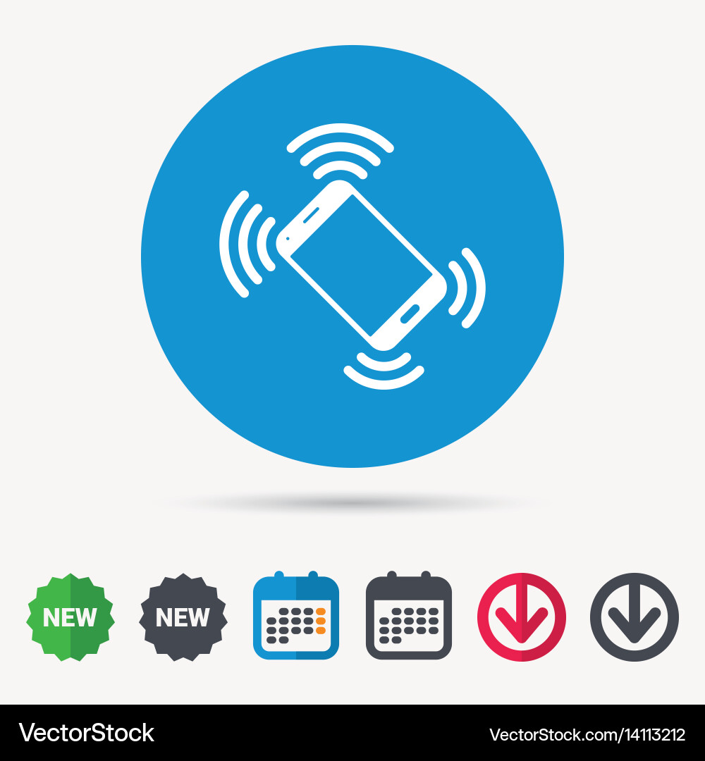 Smartphone call icon mobile phone Royalty Free Vector Image