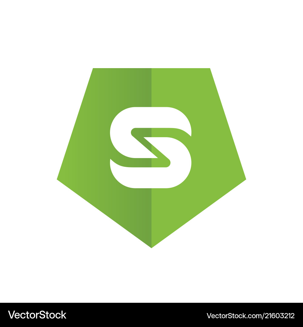 Symbol alphabet letter s Royalty Free Vector Image