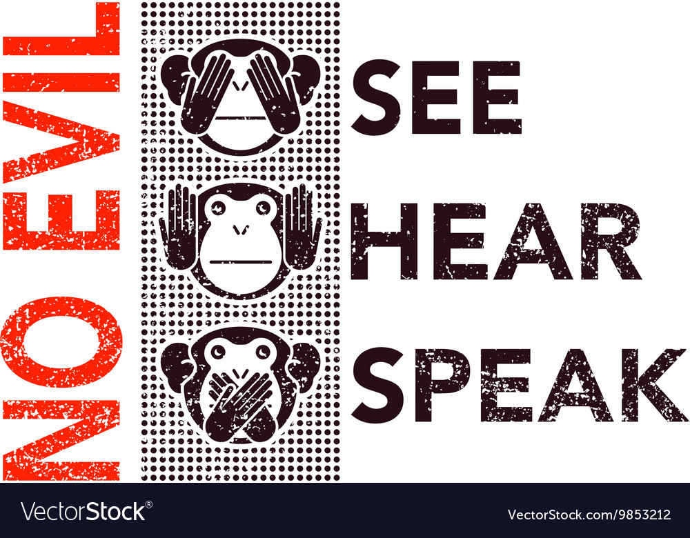 Wise monkeys Royalty Free Vector Image - VectorStock Wise monkeys Royalty Free Vector Image - VectorStock