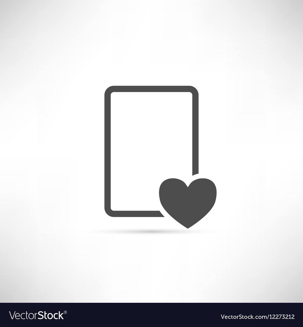 Wish List Icon Empty Royalty Free Vector Image