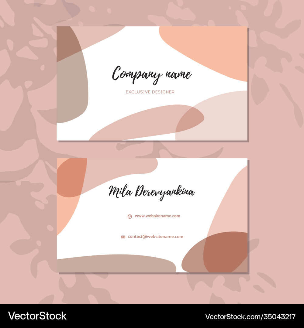 Abstract modern business card modern background Vector Image
