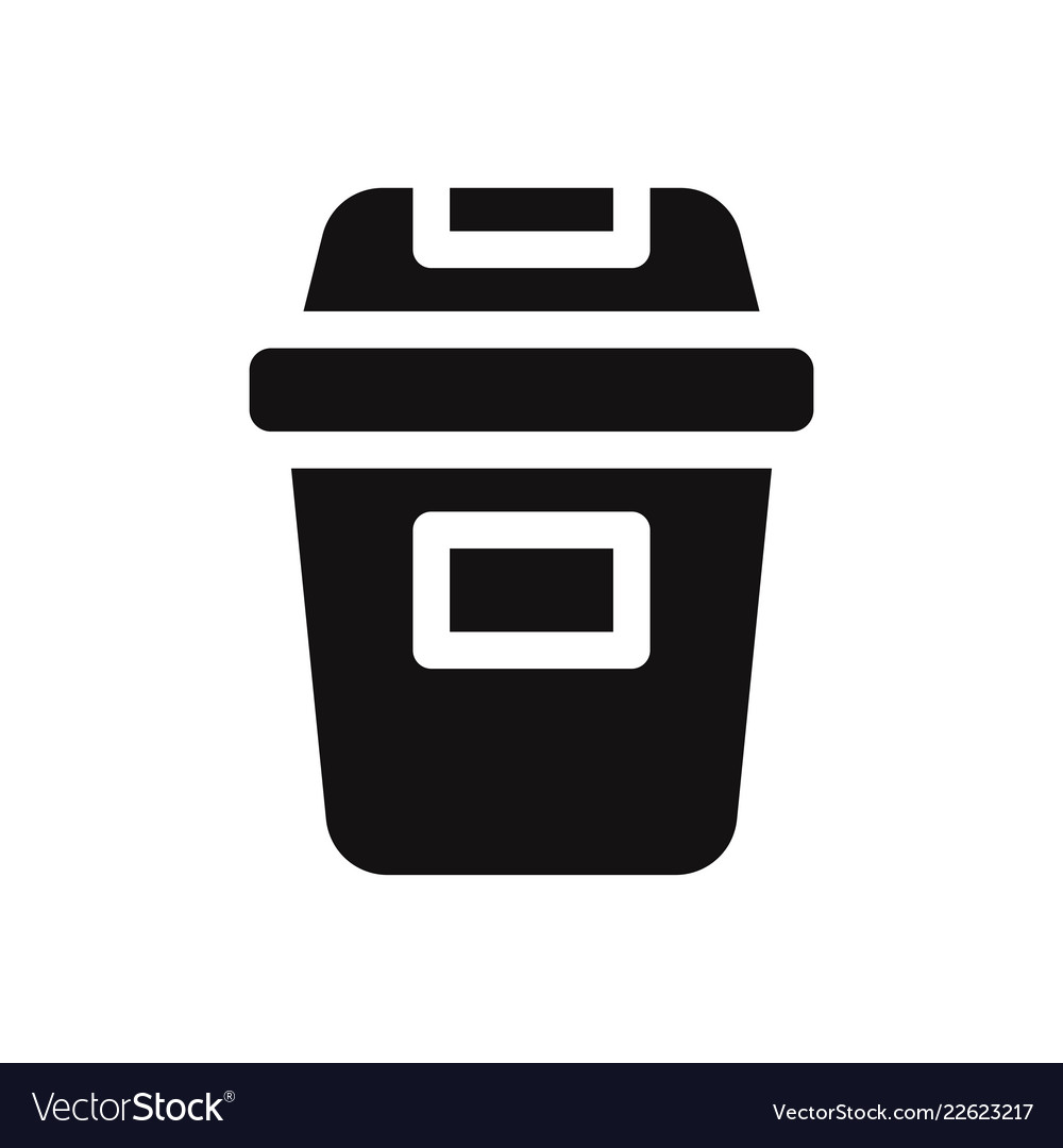 Bin icon Royalty Free Vector Image - VectorStock