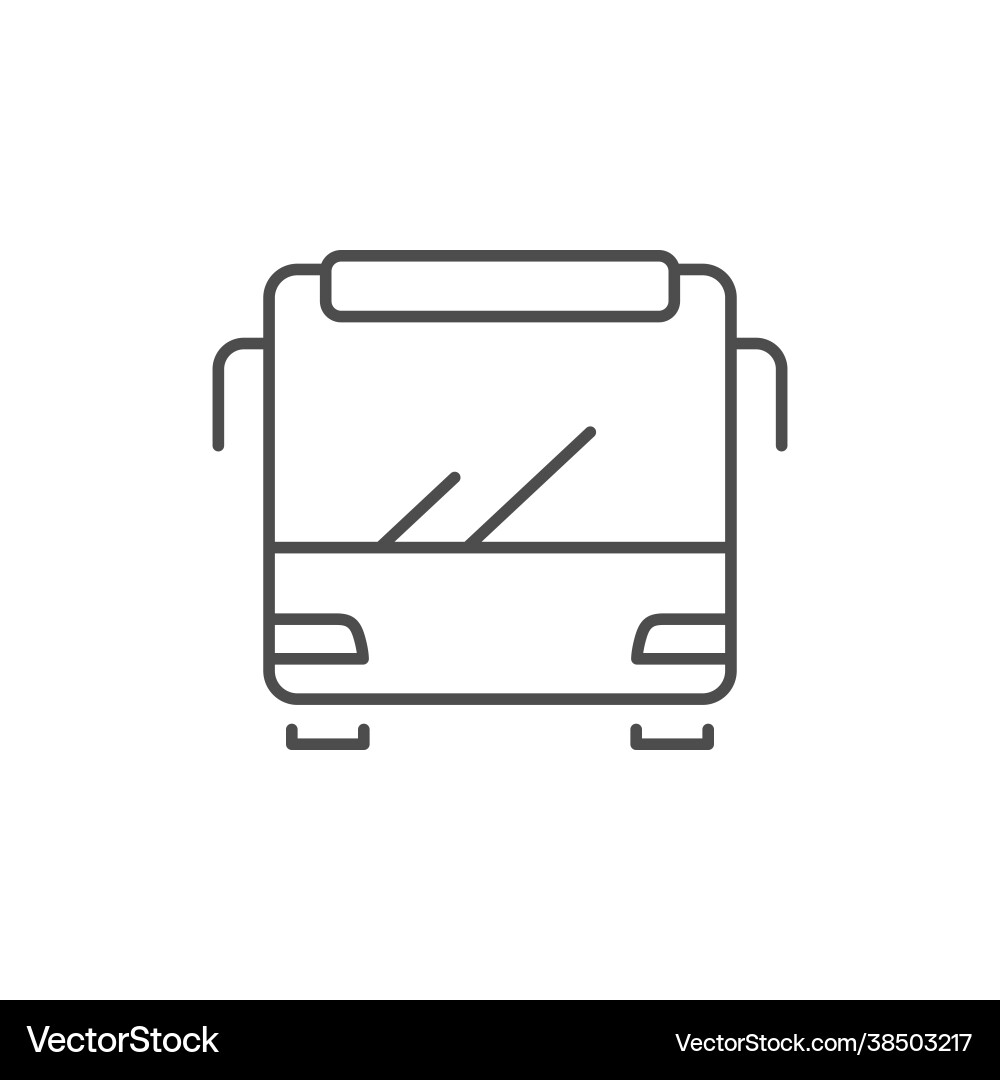 Bus line icon or public transport concept Vector Image