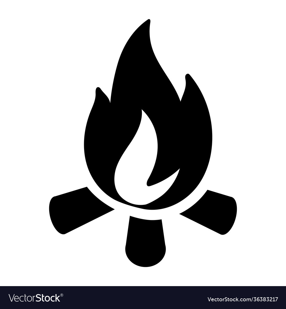 Campfire Royalty Free Vector Image - VectorStock