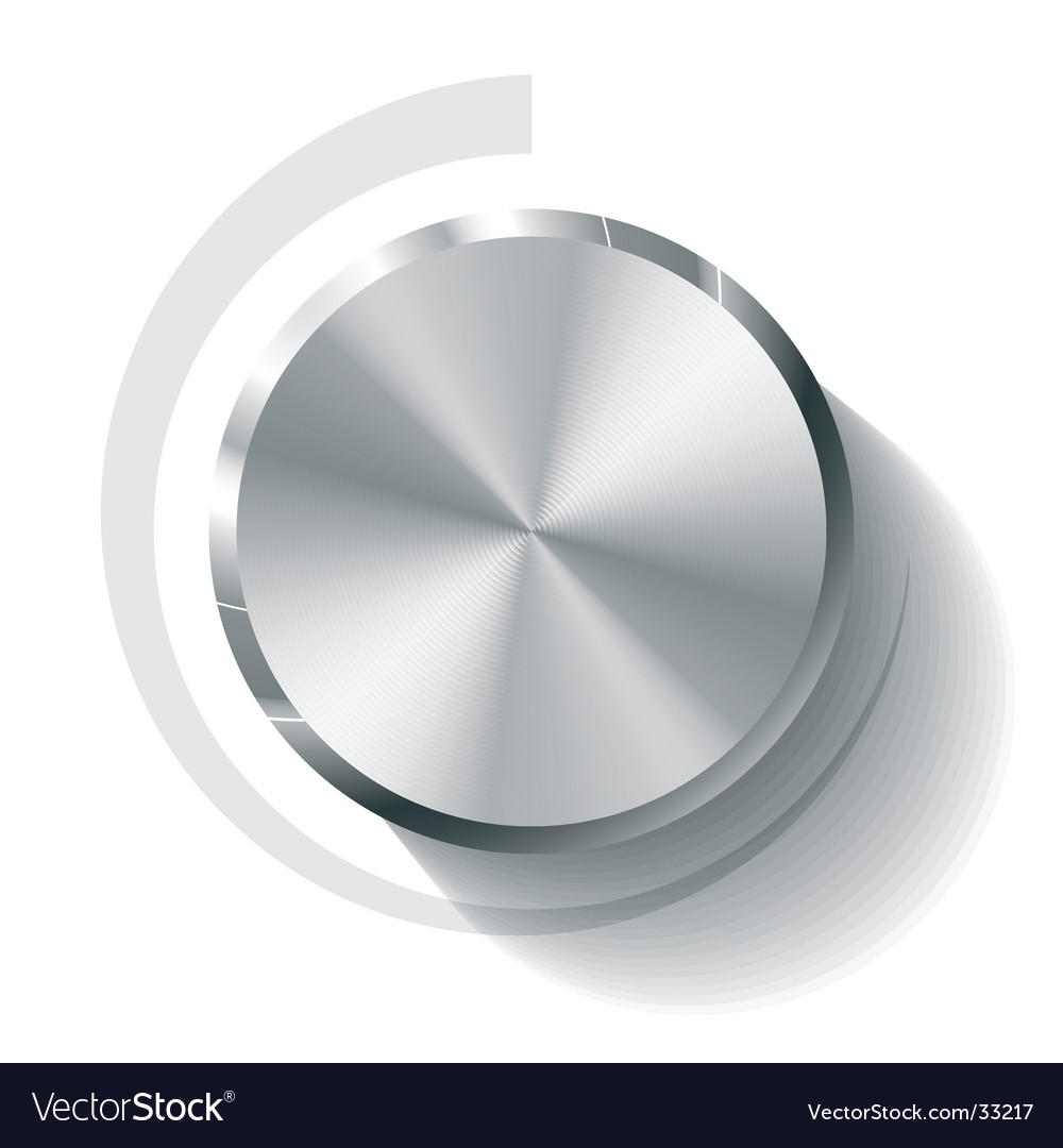 Volume knob Royalty Free Vector Image - VectorStock
