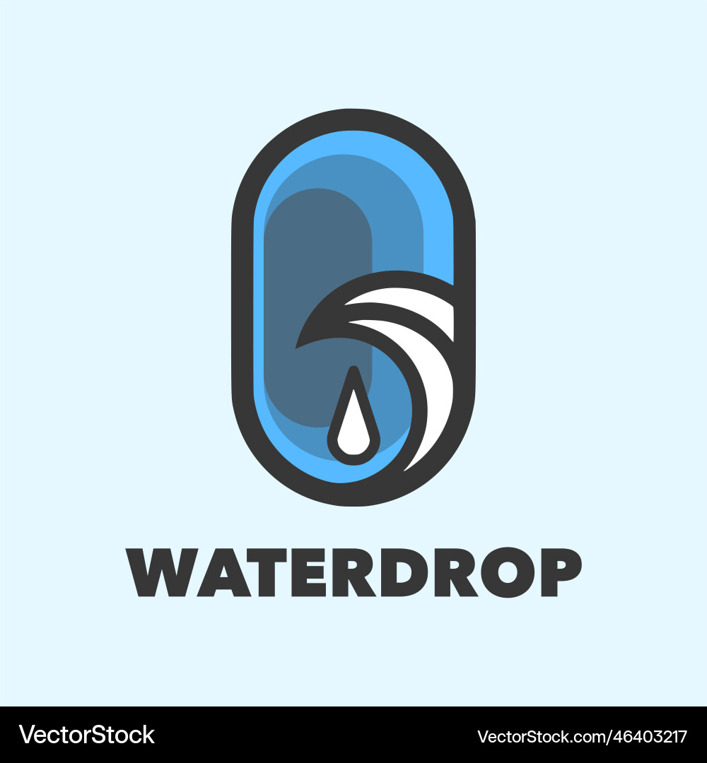 Water drop Royalty Free Vector Image - VectorStock