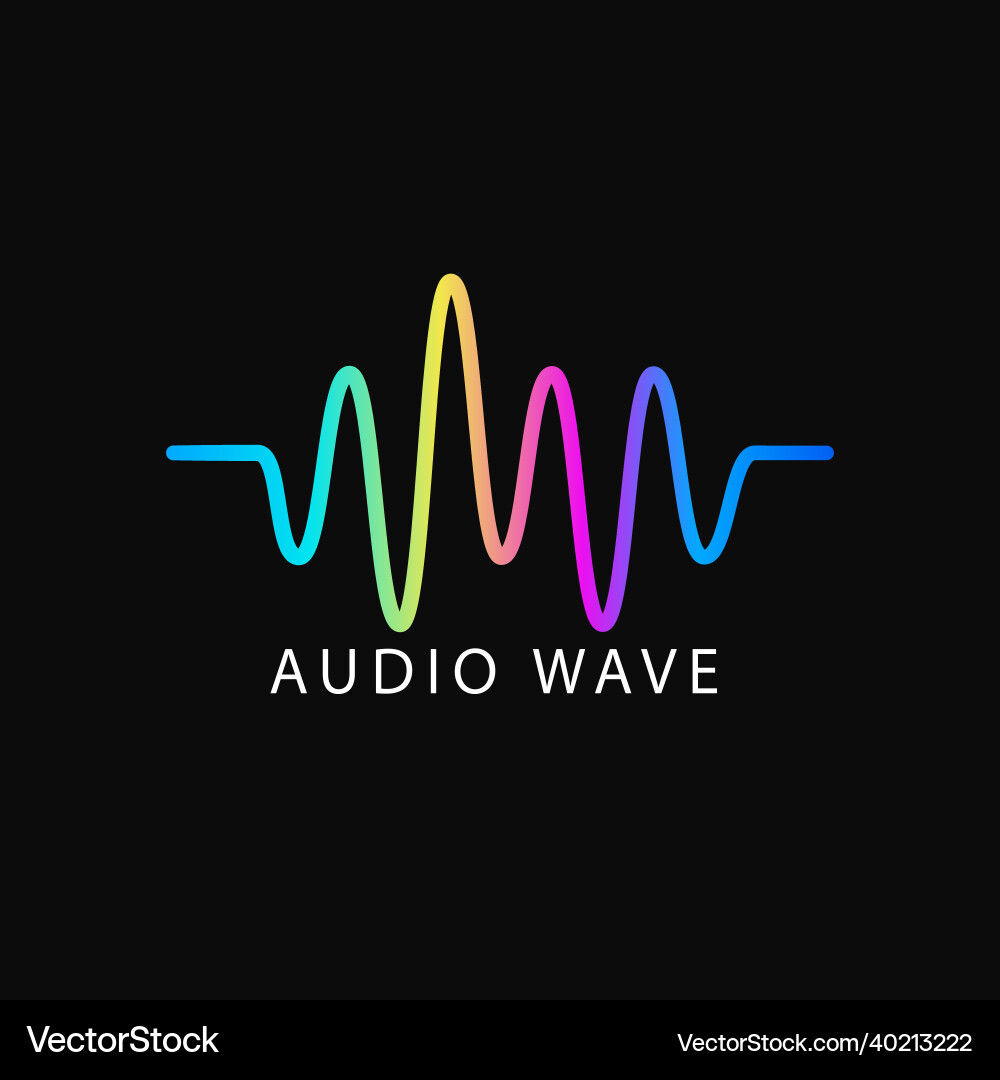 Abstract technology audio music concept sound Vector Image