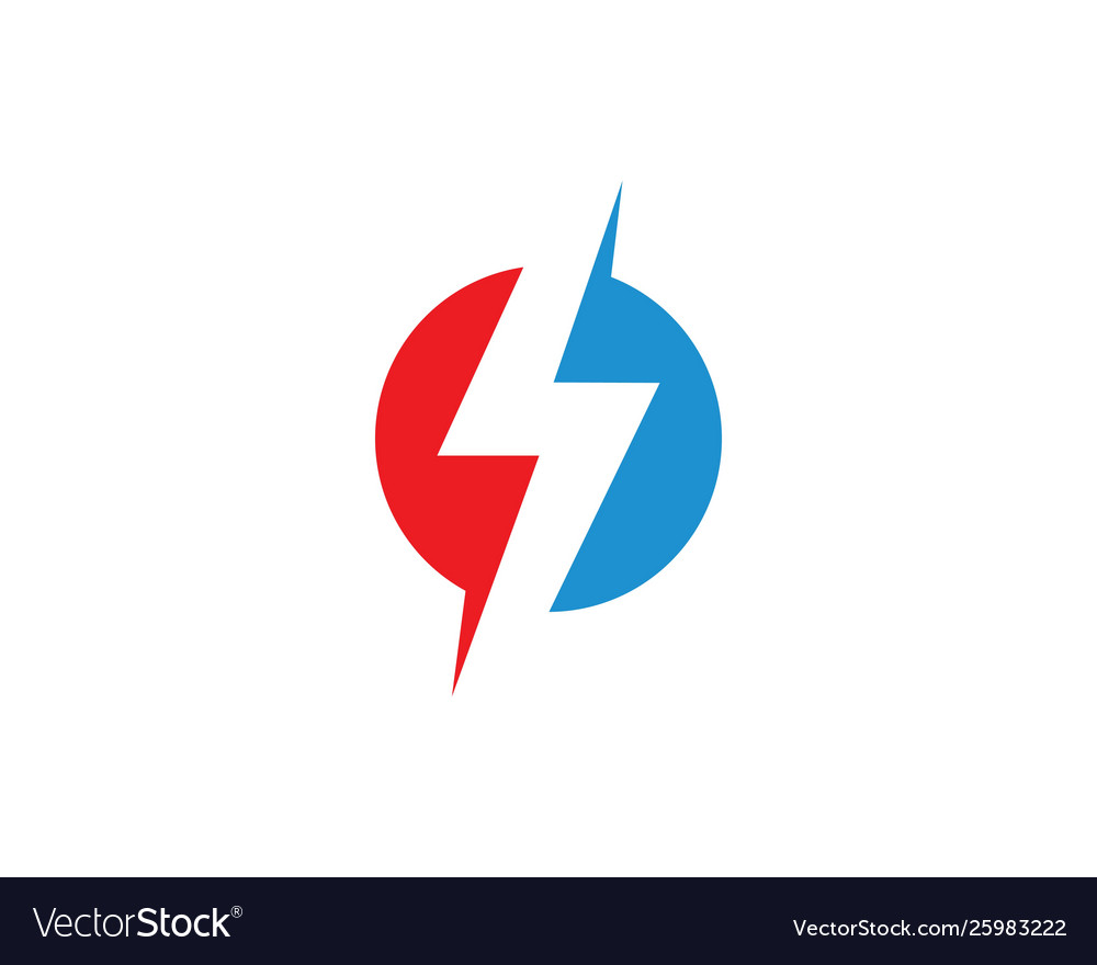 Flash power thunder Royalty Free Vector Image - VectorStock
