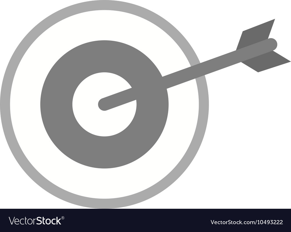 On target Royalty Free Vector Image - VectorStock
