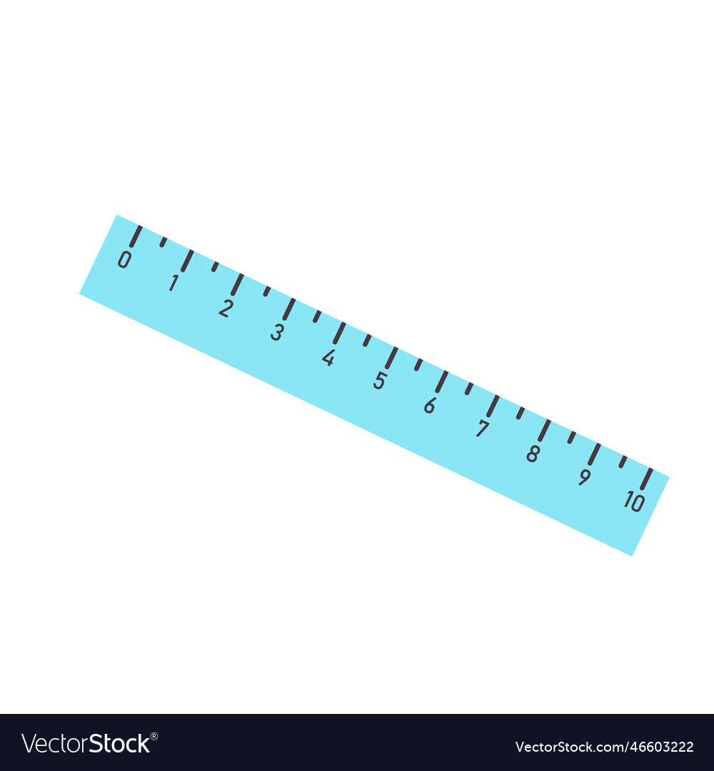 Ruler isolated on white background measurement Vector Image