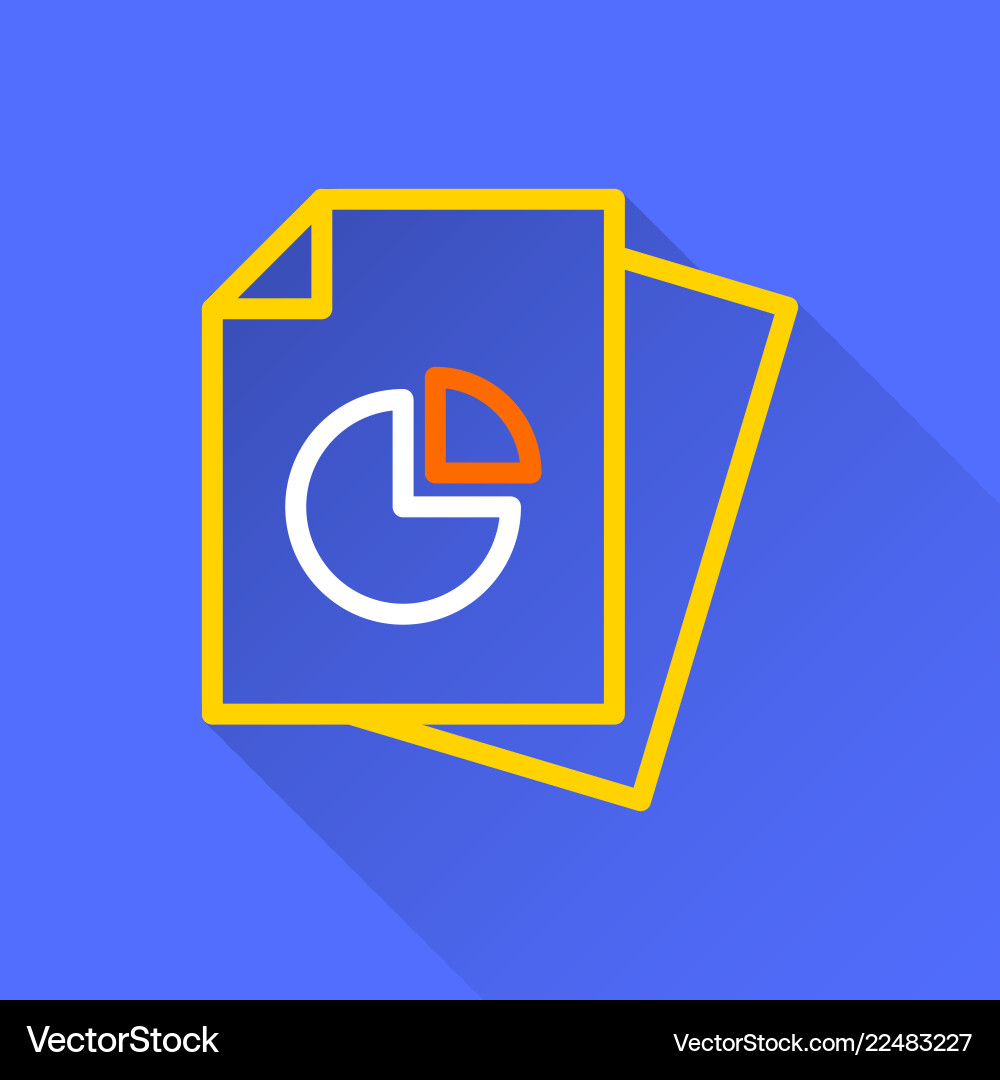 Business report - icon for graphic and web Vector Image