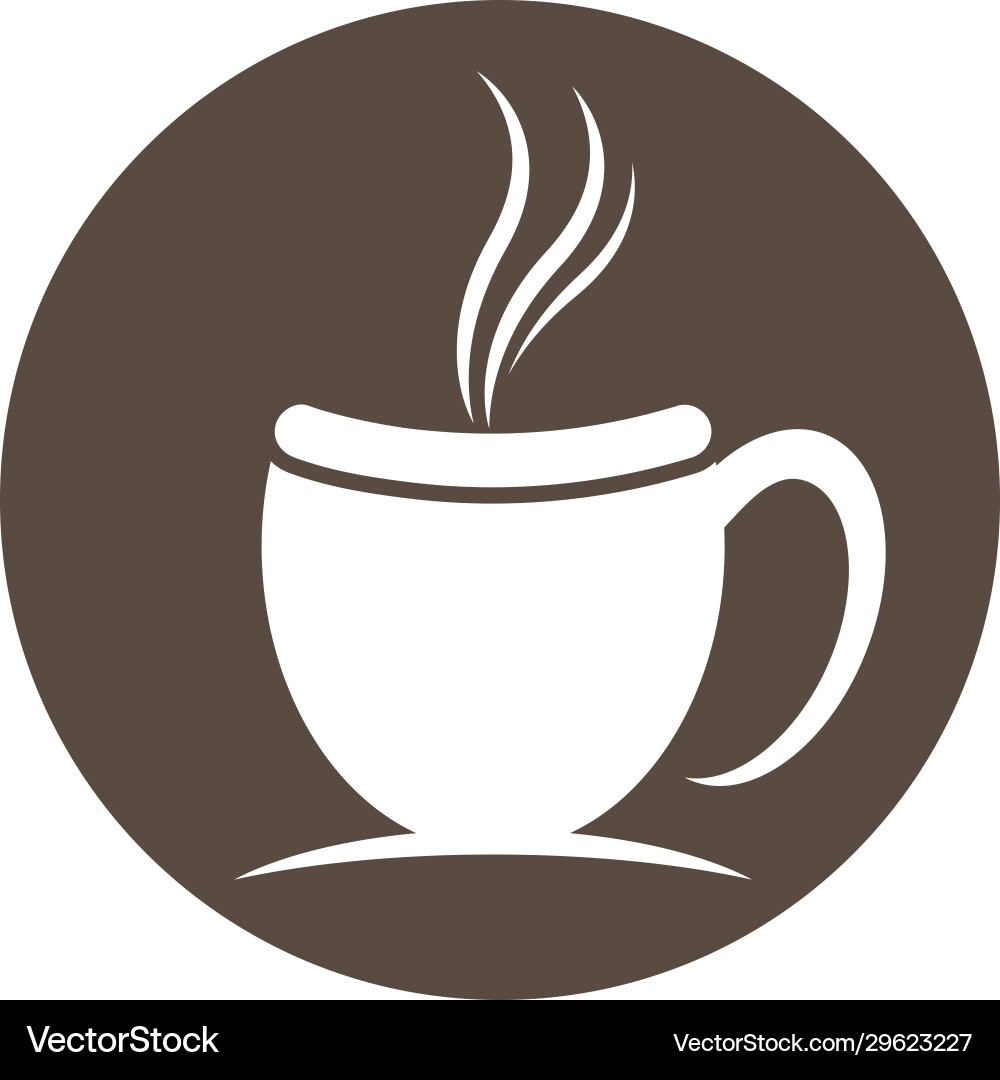 Coffee cup symbol icon Royalty Free Vector Image
