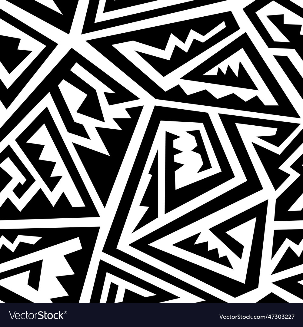Jagged lines seamless pattern Royalty Free Vector Image